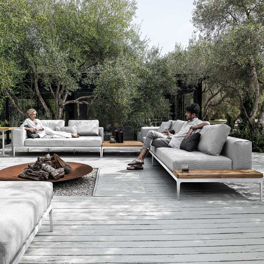 Grid Modular Outdoor Sofa System | Gloster Luxury Furniture