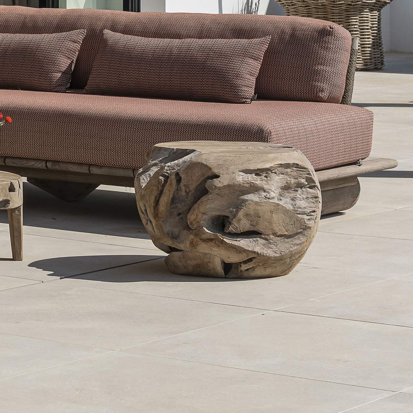 Gommaire Root Ball Coffee Table | Gnarly Teak Low Table