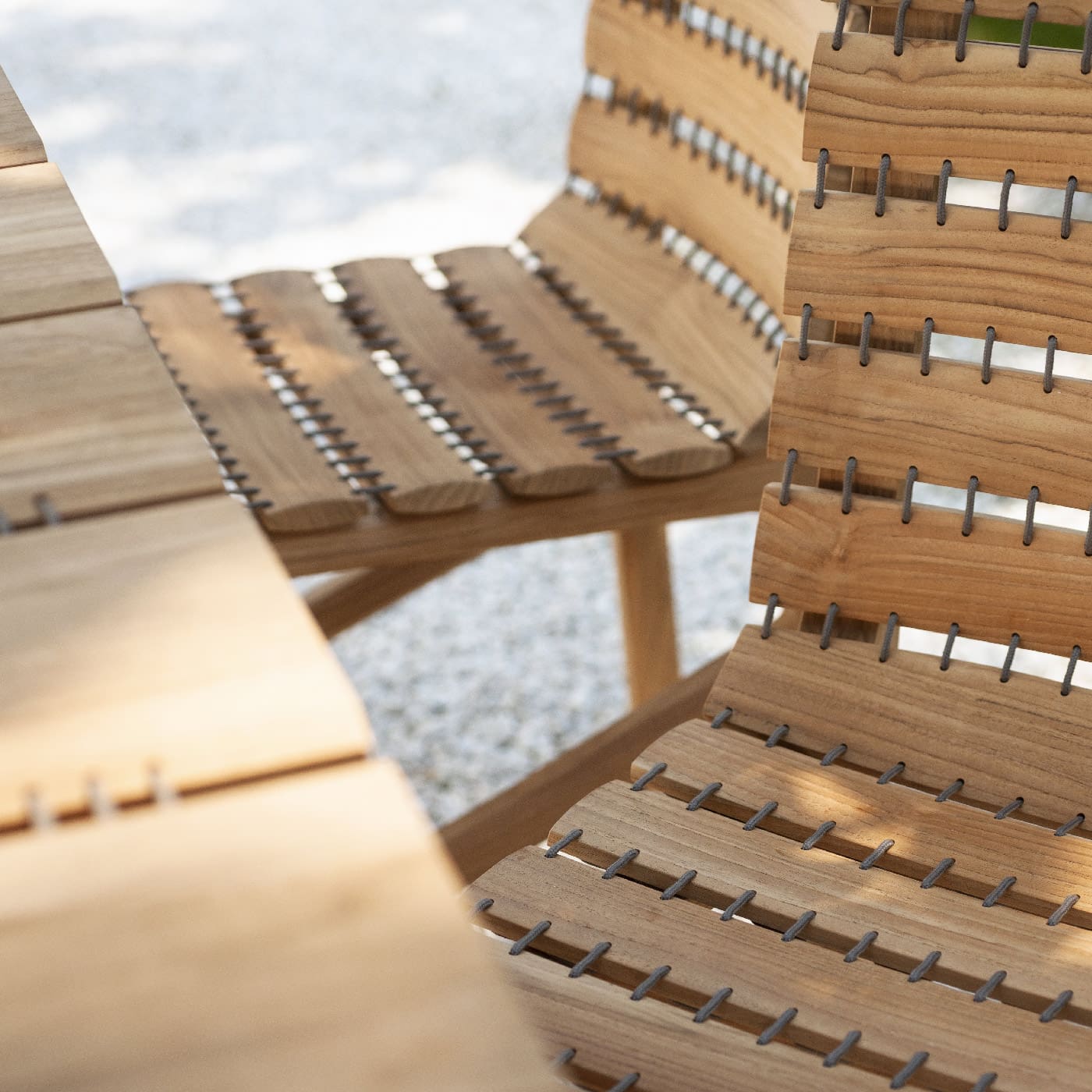 Roda Teseo Dining Table | Chic Artisanal Teak Outdoor Dining